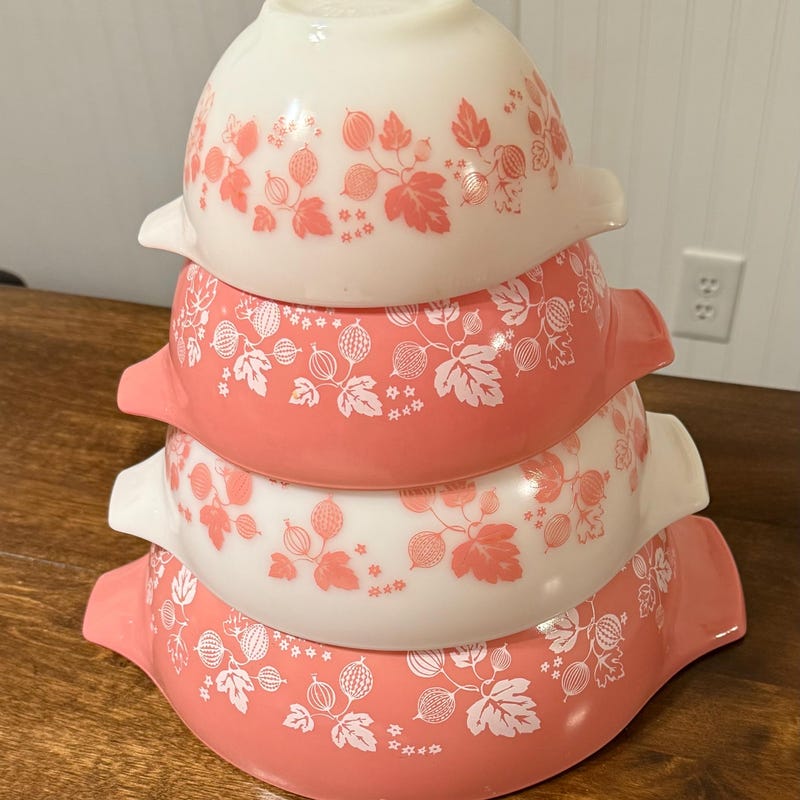 Pink Pyrex Bowls - Etsy