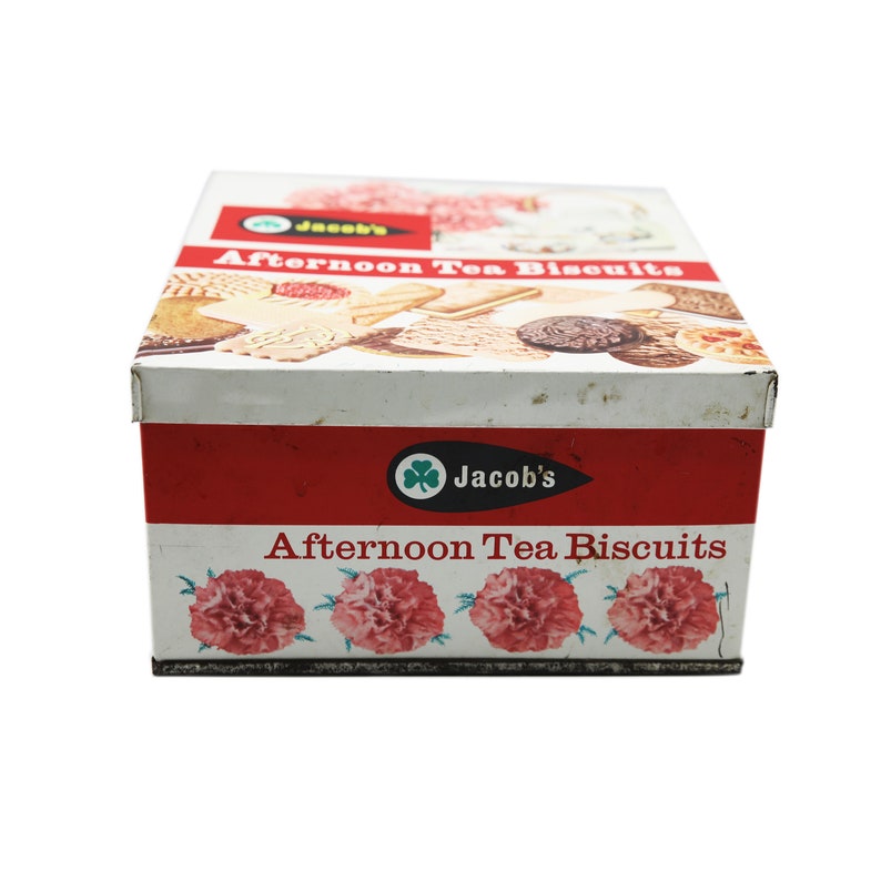 Vintage Jacob's Afternoon Tea Biscuits Tin Manufactured | Etsy