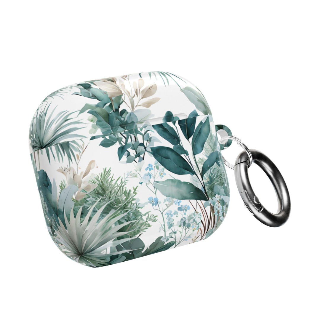 Botanical AirPod Pro Case: Floral Jungle Design, Impact Resistant - Etsy