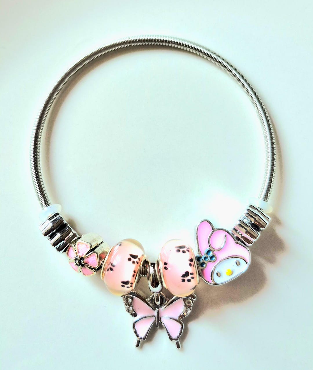 Kawaii My Melody Charm Bracelet Anti-tarnish Stainless Steel , My ...