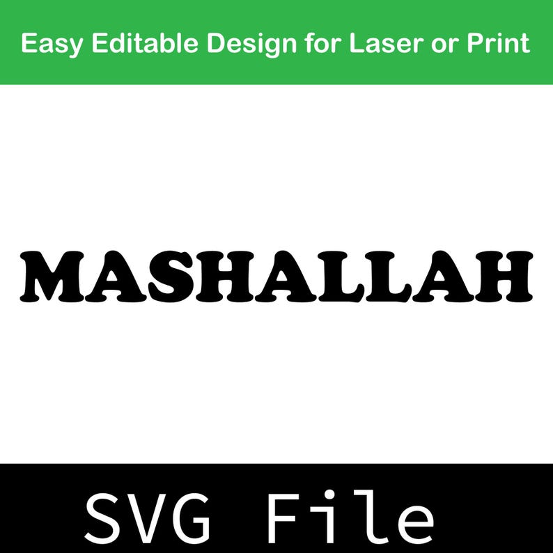 Mashallah Svg, Islamic, Muslim Svg, Islamic Design, Instant Download ...
