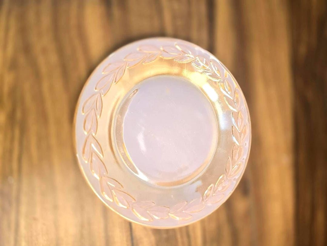 Vintage Fire King Peach Luster Laurel Pattern Saucer Plate 1960s - Etsy
