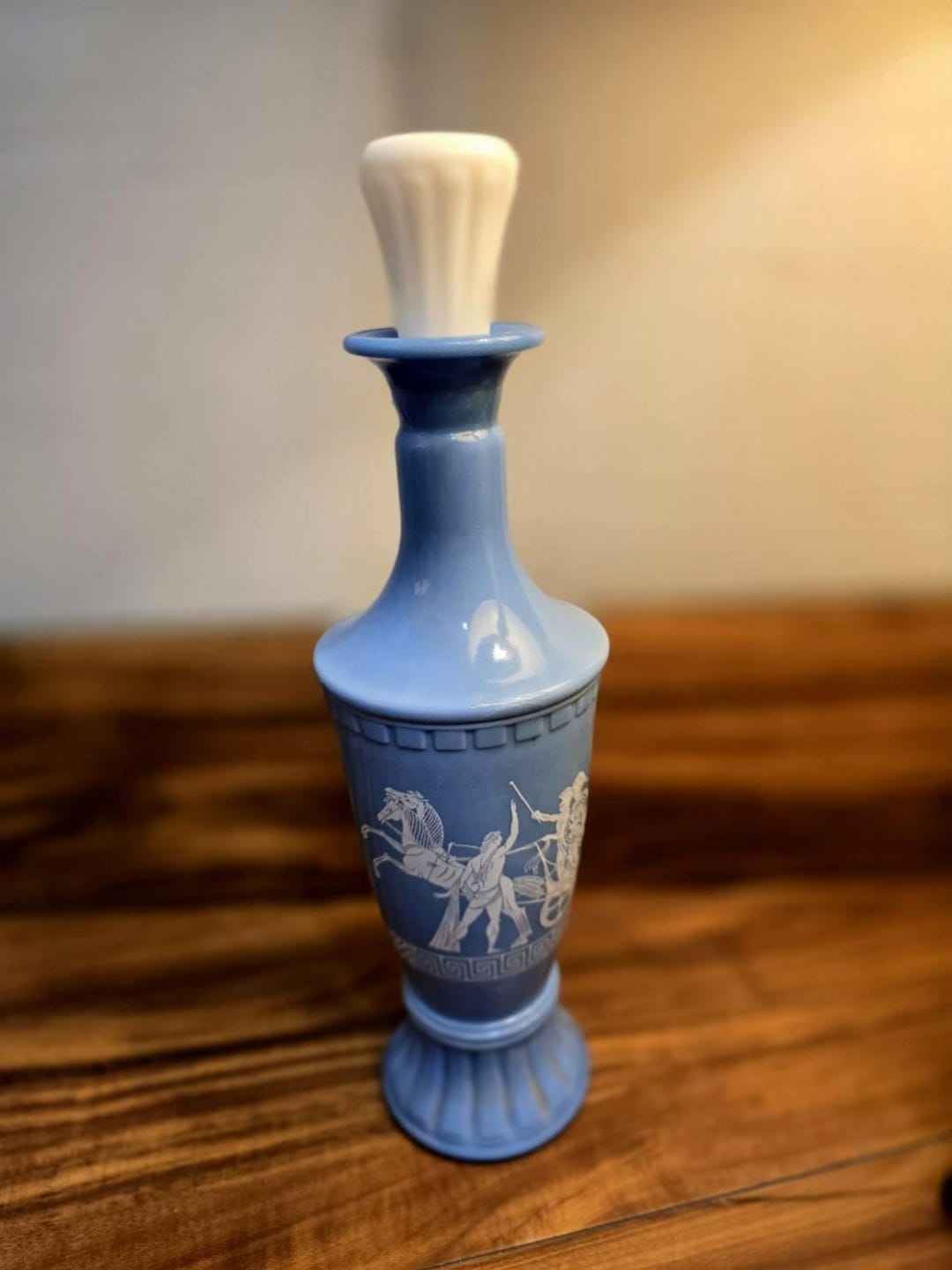 Vintage Jim Beam Baby Blue Decanter: Greek Gods Chariot Scene, 1960s - Etsy