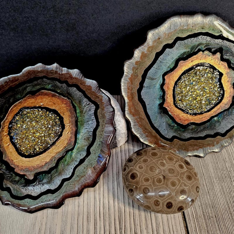 Mosaic Coaster - Etsy