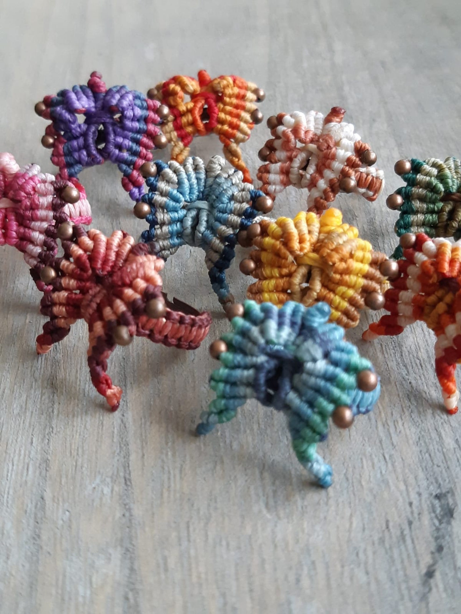 Macrame Butterfly Ring Tutorial - Etsy