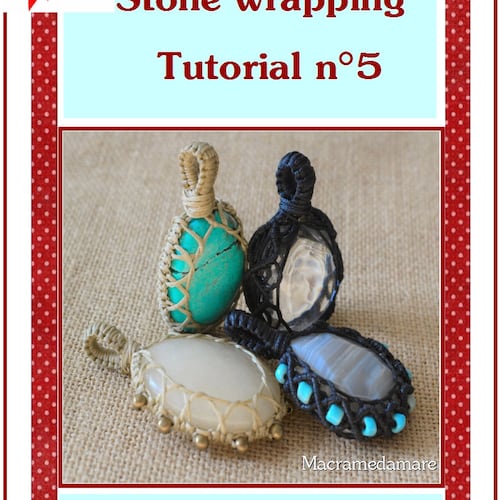 TUTORIAL Macrame Stone Wrapping / Macrame Stone Tying / Knotty - Etsy Canada