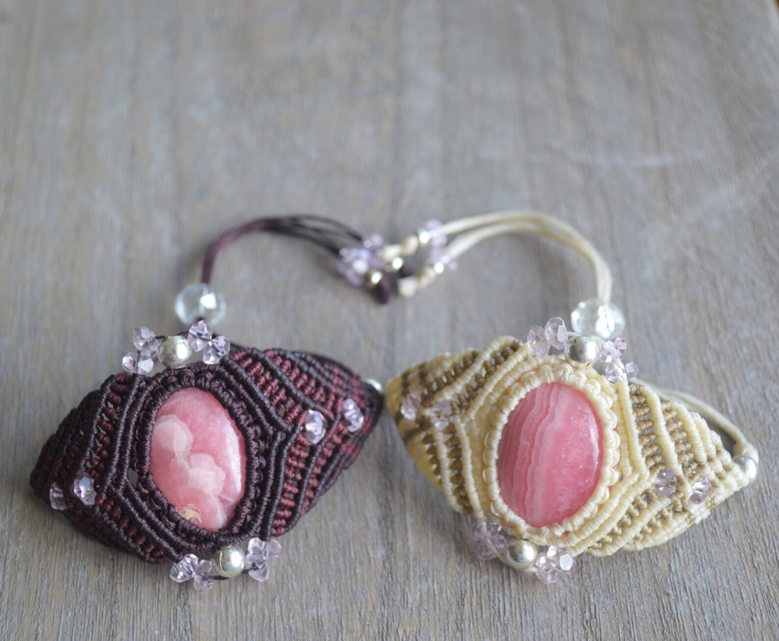 Wrap a Stone in a Bracelet / Pdf Macrame Tutorial / Pattern ...