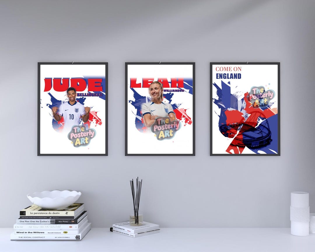 England Football Digital Posters | Bellingham, Williamson, Come on ...