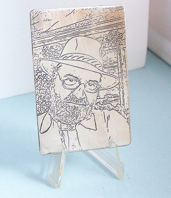 Etched Custom Photo Metal Wallet Card Your Photograph | Etsy