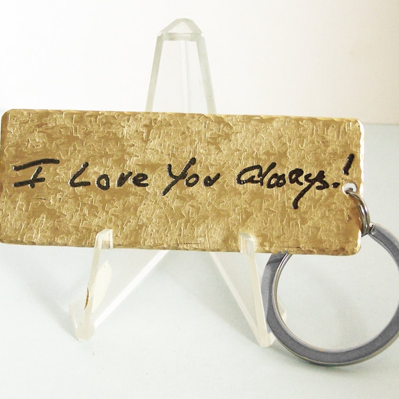 Handwriting Key Chain - Etsy