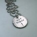 Not Today Necklace - Hand Stamped Sterling Silver - - Etsy