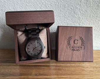 Engraved Watch, Wooden Watch, Mens Gift, Personalized Watch ...