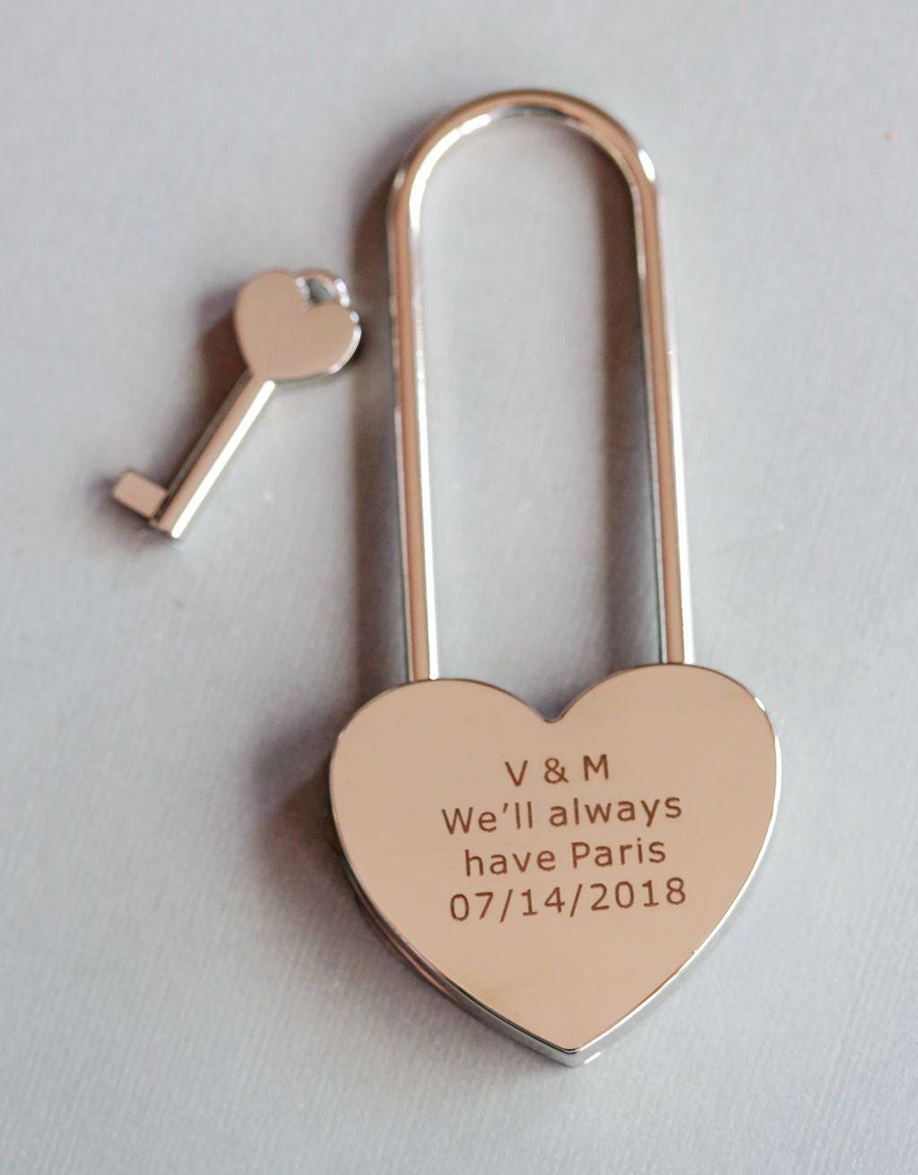 Love Lock Heart Lock Custom Lock Silver Heart Love Padlock | Etsy