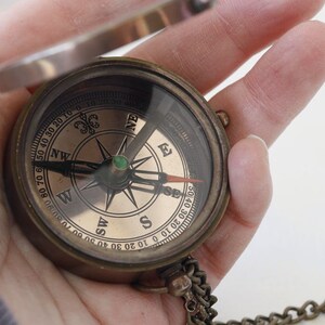 Personalized Engraved Vintage Compass, Working Compass, Fathers Day ...