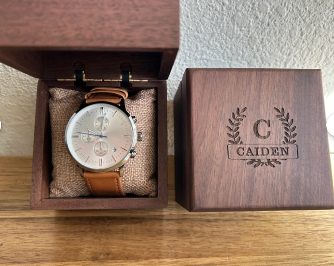 Custom Engraved Personalized Mens Wrist Watch, Groomsmen Gifts, Mens ...