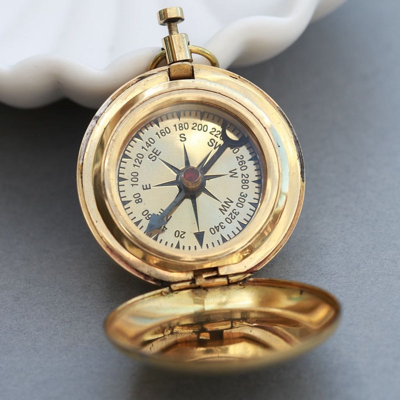 Antique Golden Compass - Etsy
