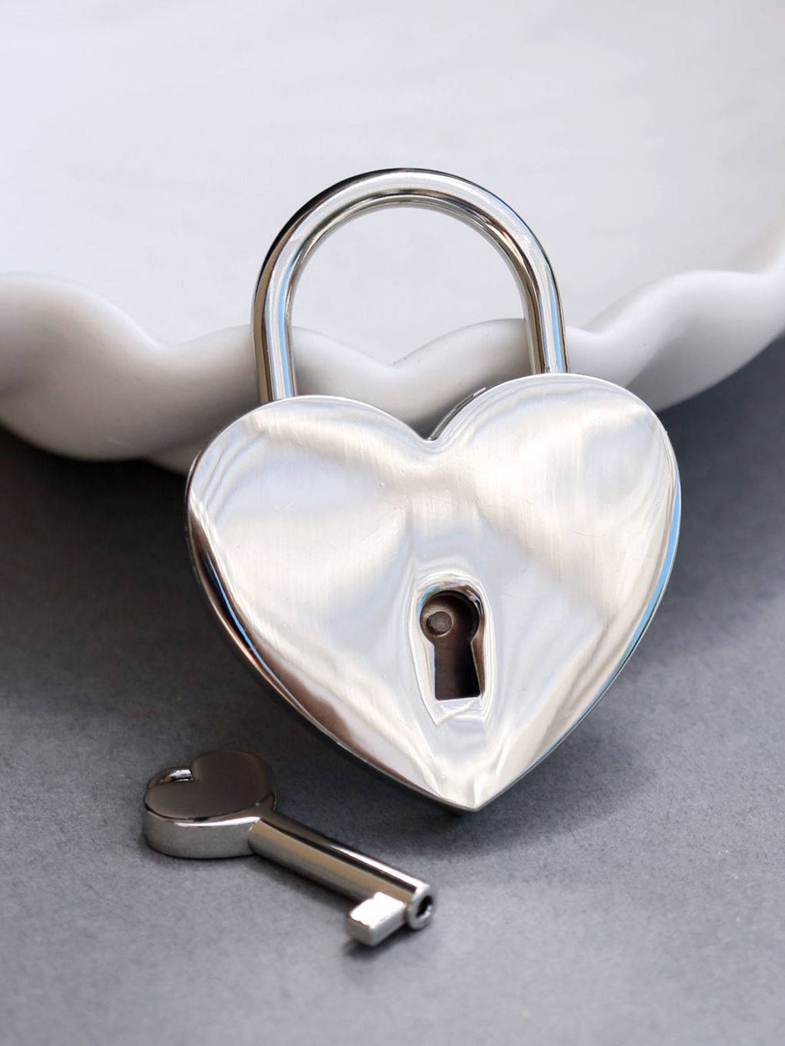 Love Lock Heart Lock Custom Locksilver Heart Love Padlock | Etsy