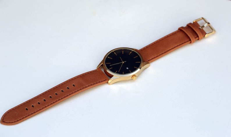 Watchcustom Engraved Personalized Mens Gold Wrist Watch - Etsy