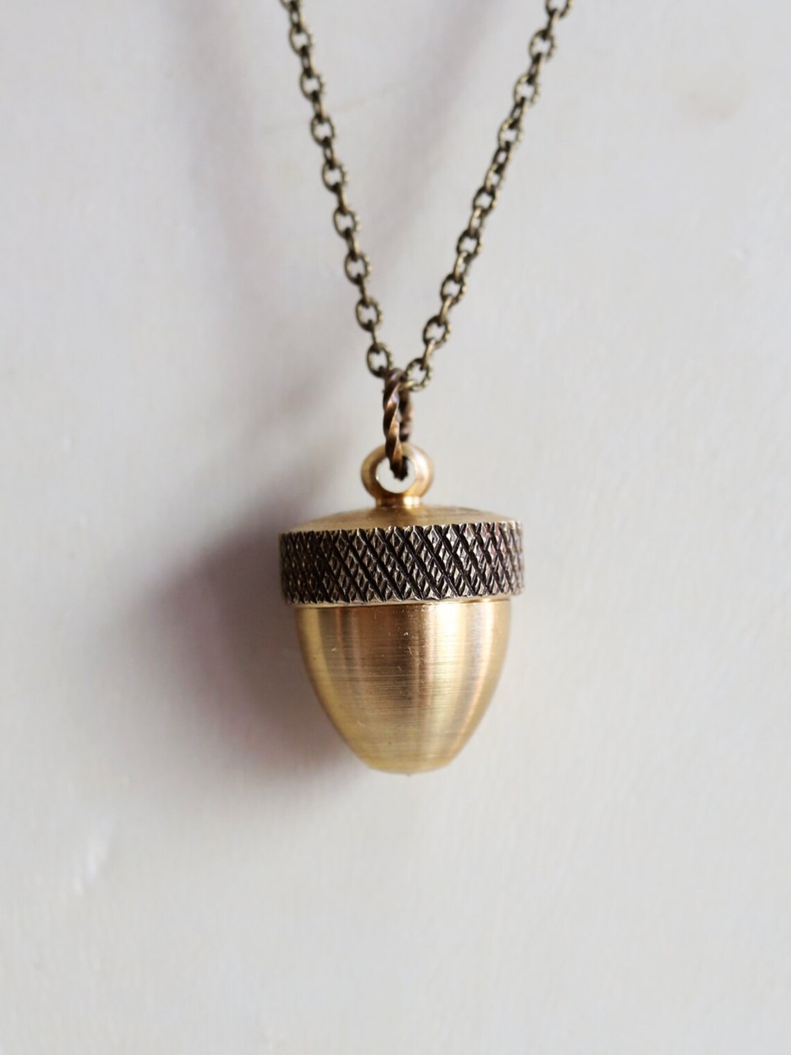Locket Necklace, Acorn Locket,acorn Locket Gold, Acorn Pendant ...