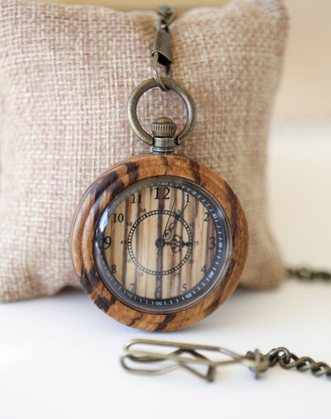 Personalized Wooden Pocket Watch, Groomsmen Gifts,wood Pocket Watch ...