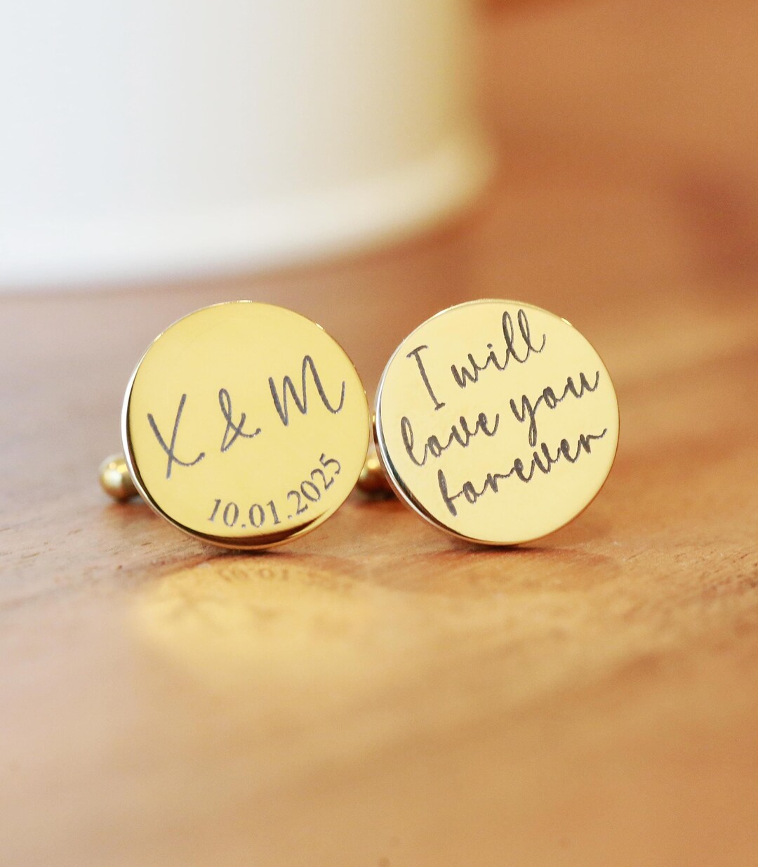 Personalized Cufflinks, Custom Cufflinks for Groom Cufflink, Wedding ...