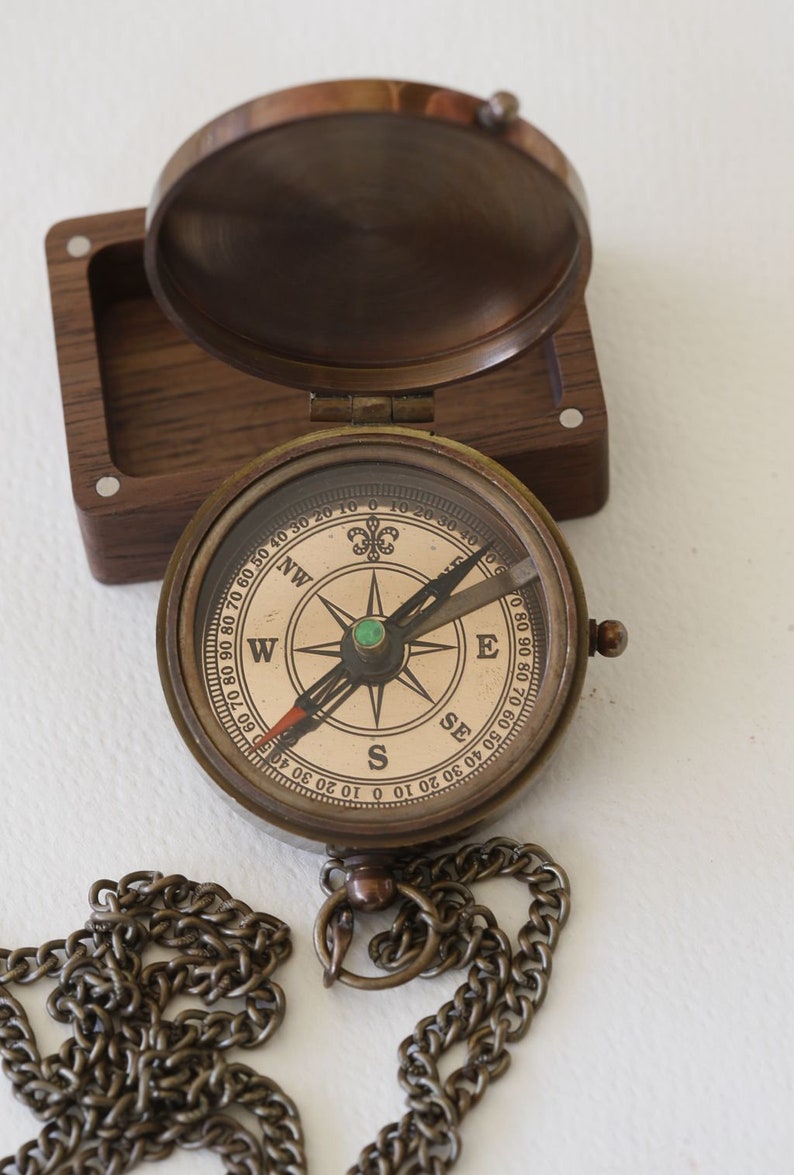 Personalized Engraved Vintage Compass Working Compass - Etsy