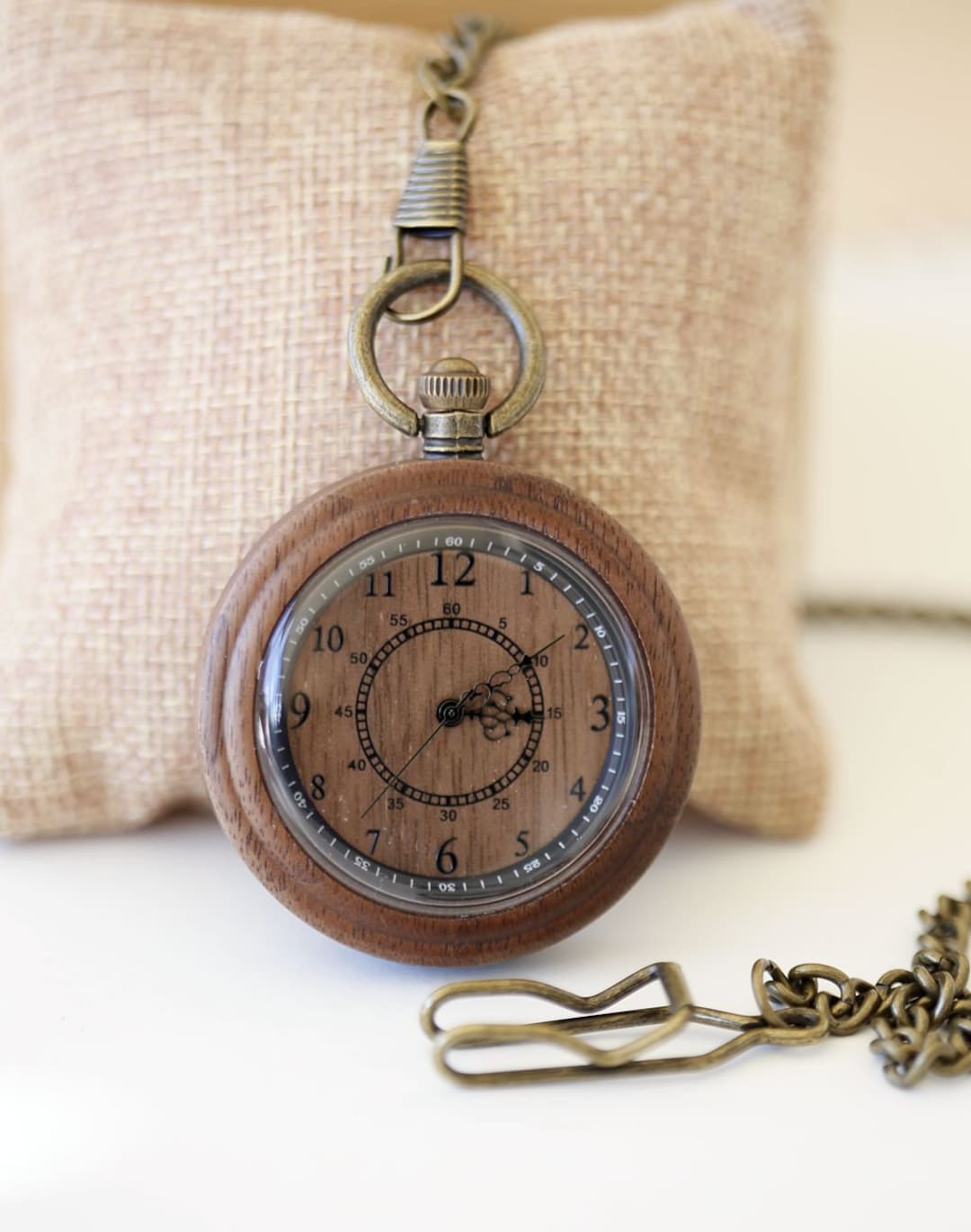 Personalized Wooden Pocket Watch, Groomsmen Gifts,wood Pocket Watch ...