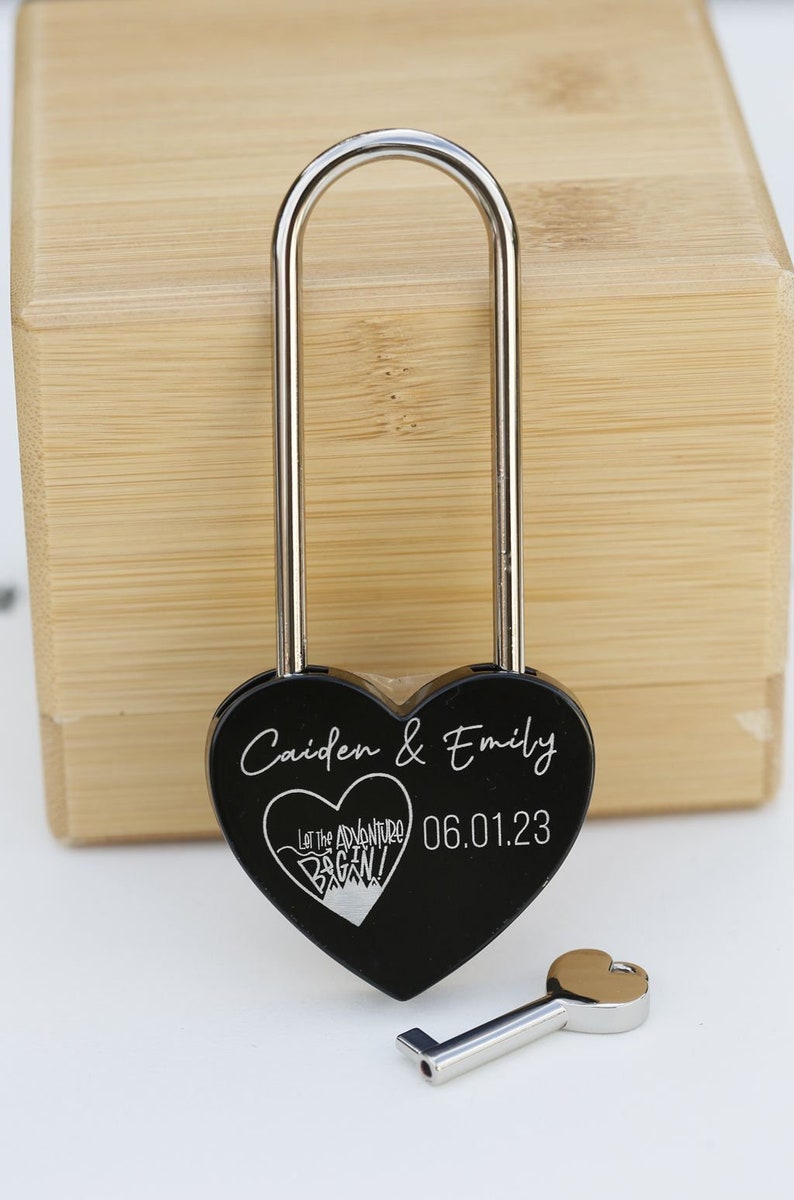 Love Lock Heart Lock Custom Lock Rose Gold Heart Love - Etsy