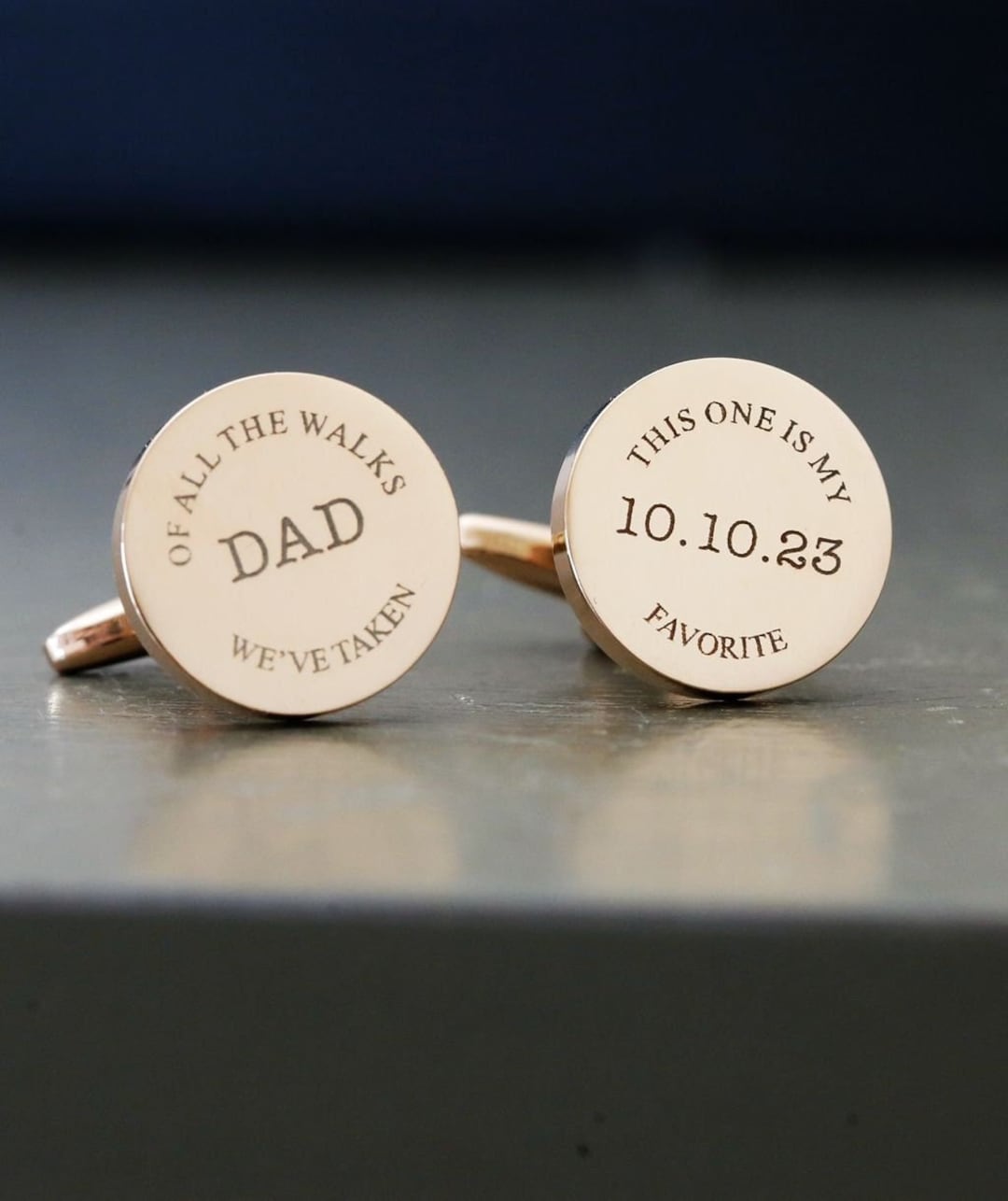 Father of the Bride Cufflinks, My Favorite Walk,personalized Cufflinks ...