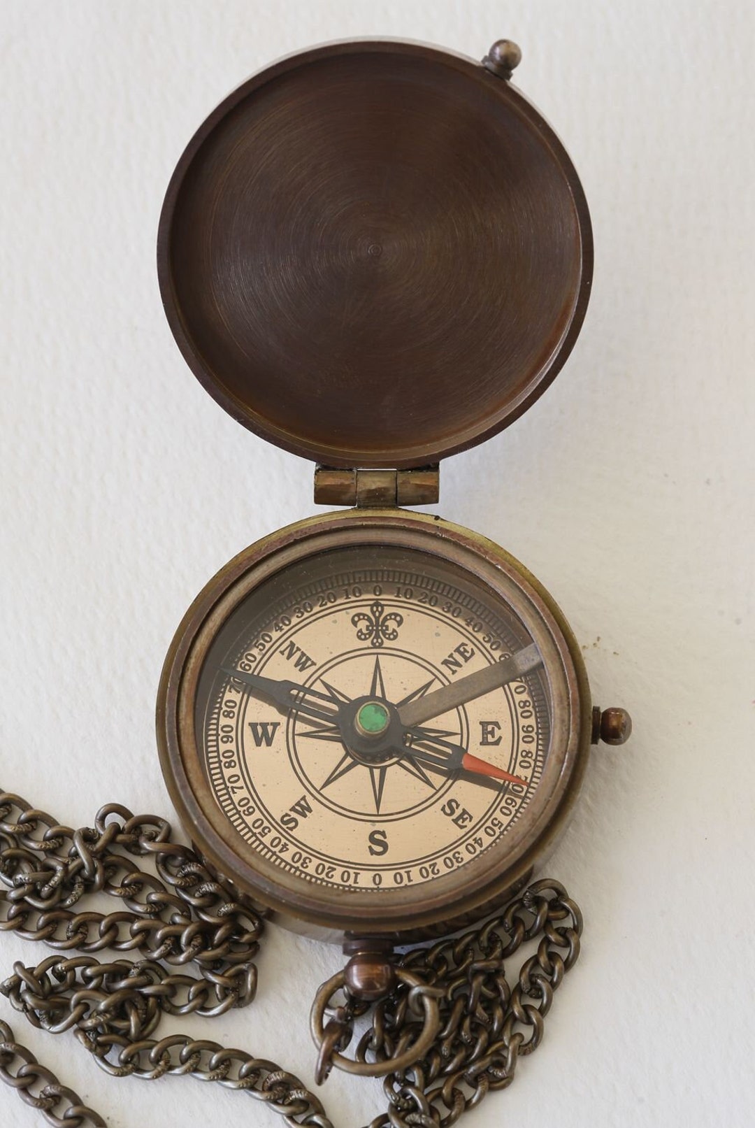 Personalized Engraved Vintage Compass, Working Compass, Fathers Day ...
