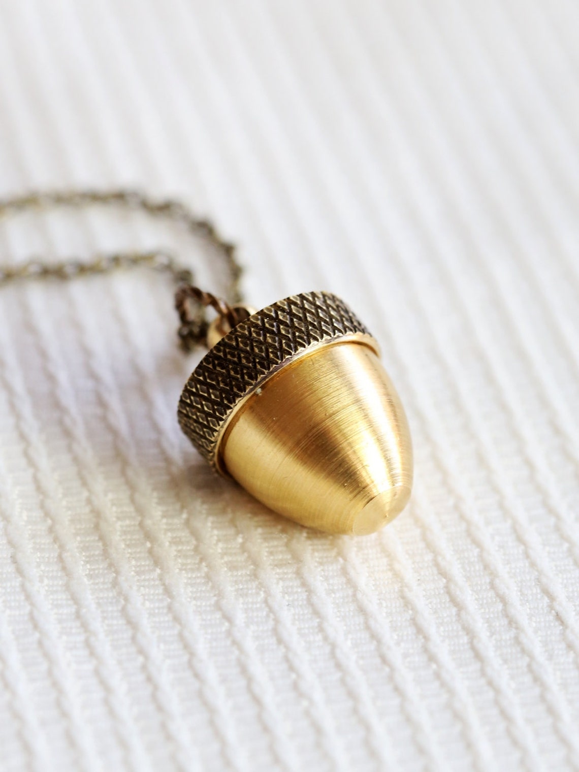 Locket Necklace, Acorn Locket,acorn Locket Gold, Acorn Pendant ...