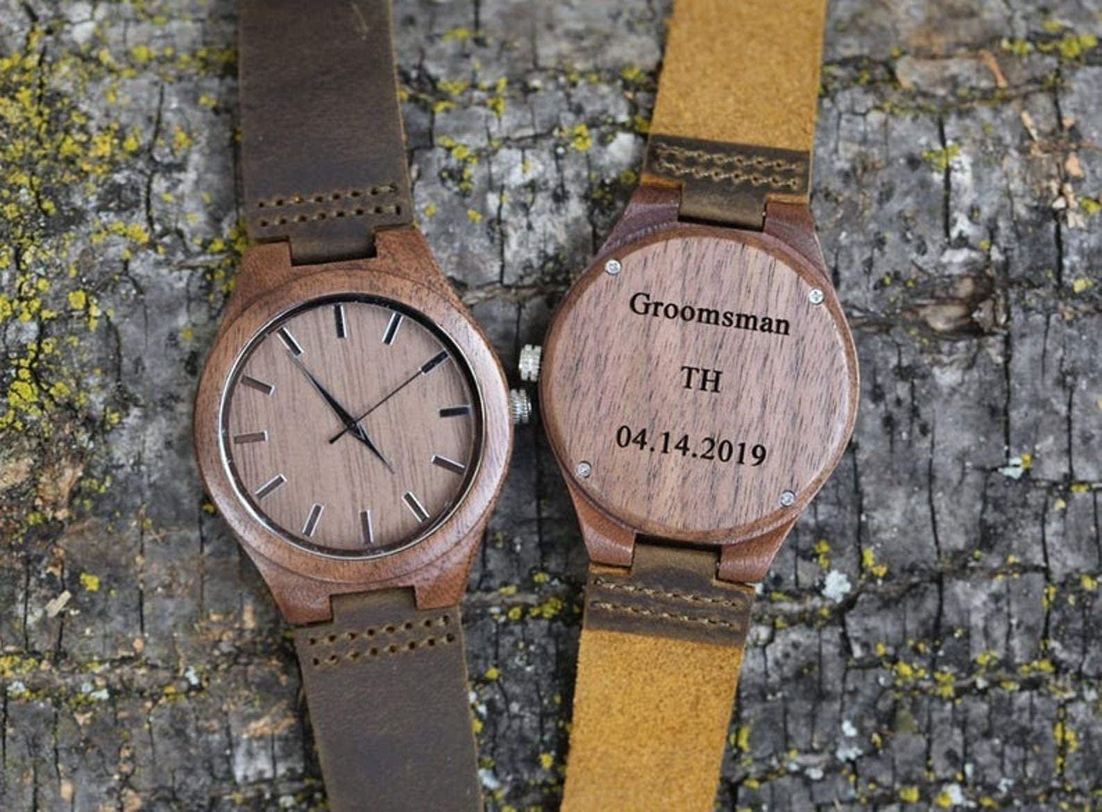 Wood Watchpersonalized Wood Watchengraved Wooden Watch for - Etsy