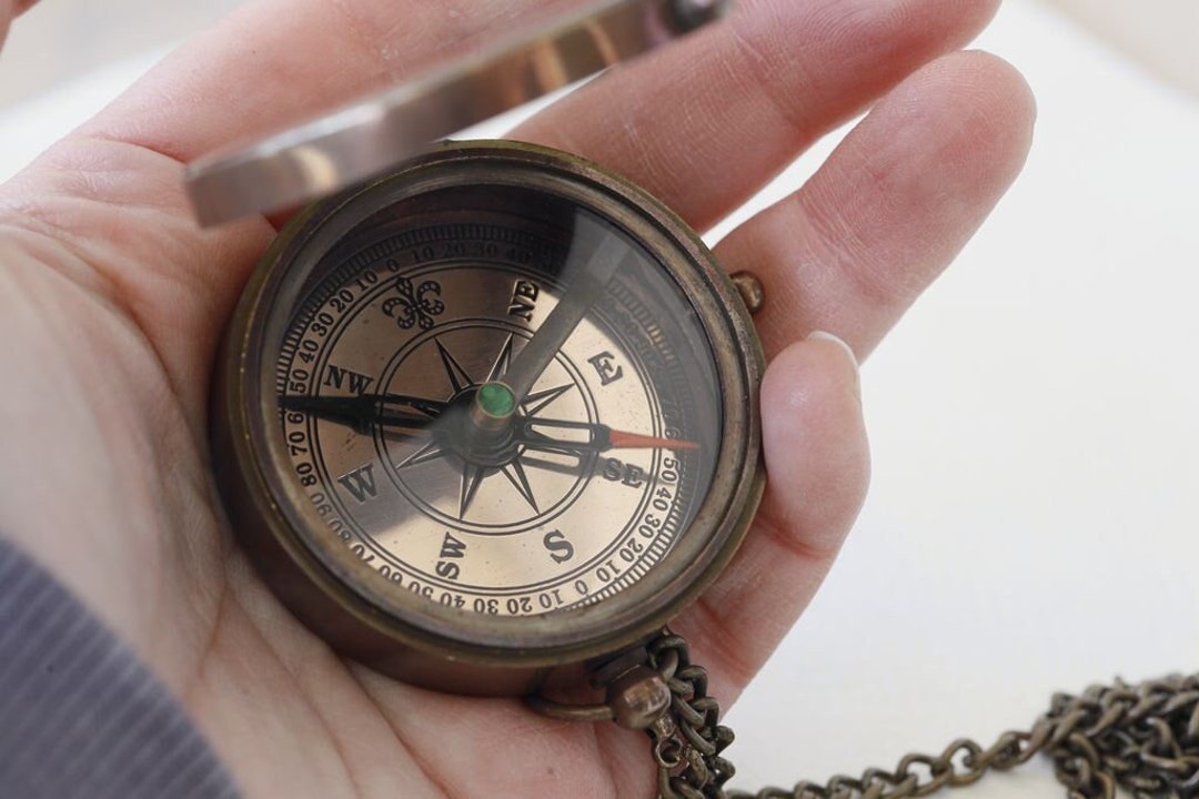 Personalized Engraved Vintage Compass, Working Compass, Fathers Day ...