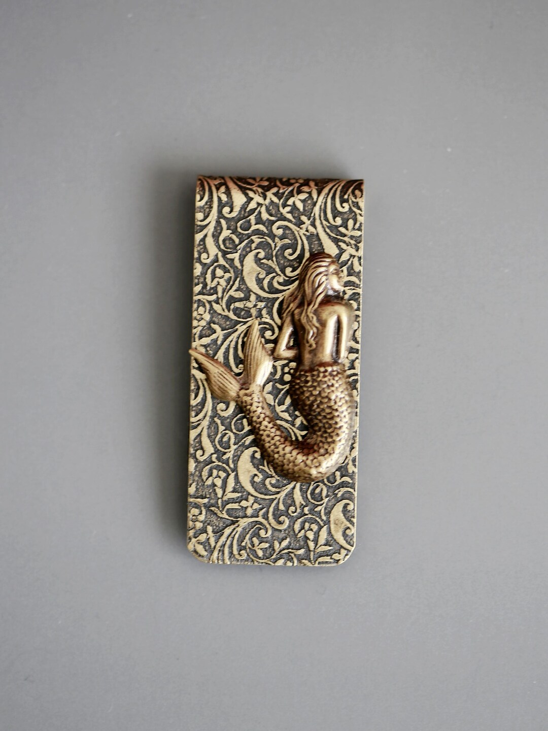 Mermaid Money Clip Steampunk Money Clip Brass Plated Men's Accessories ...