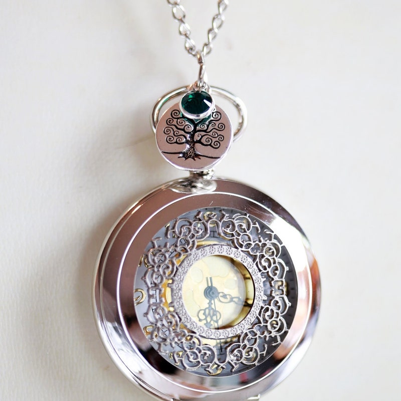 Tree Pocket Watch - Etsy