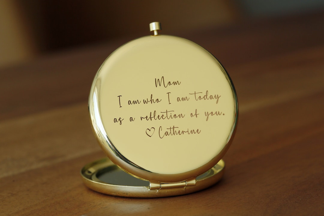 Personalized Compact Mirror, Mother of the Bride Gift, Gift for Mom ...