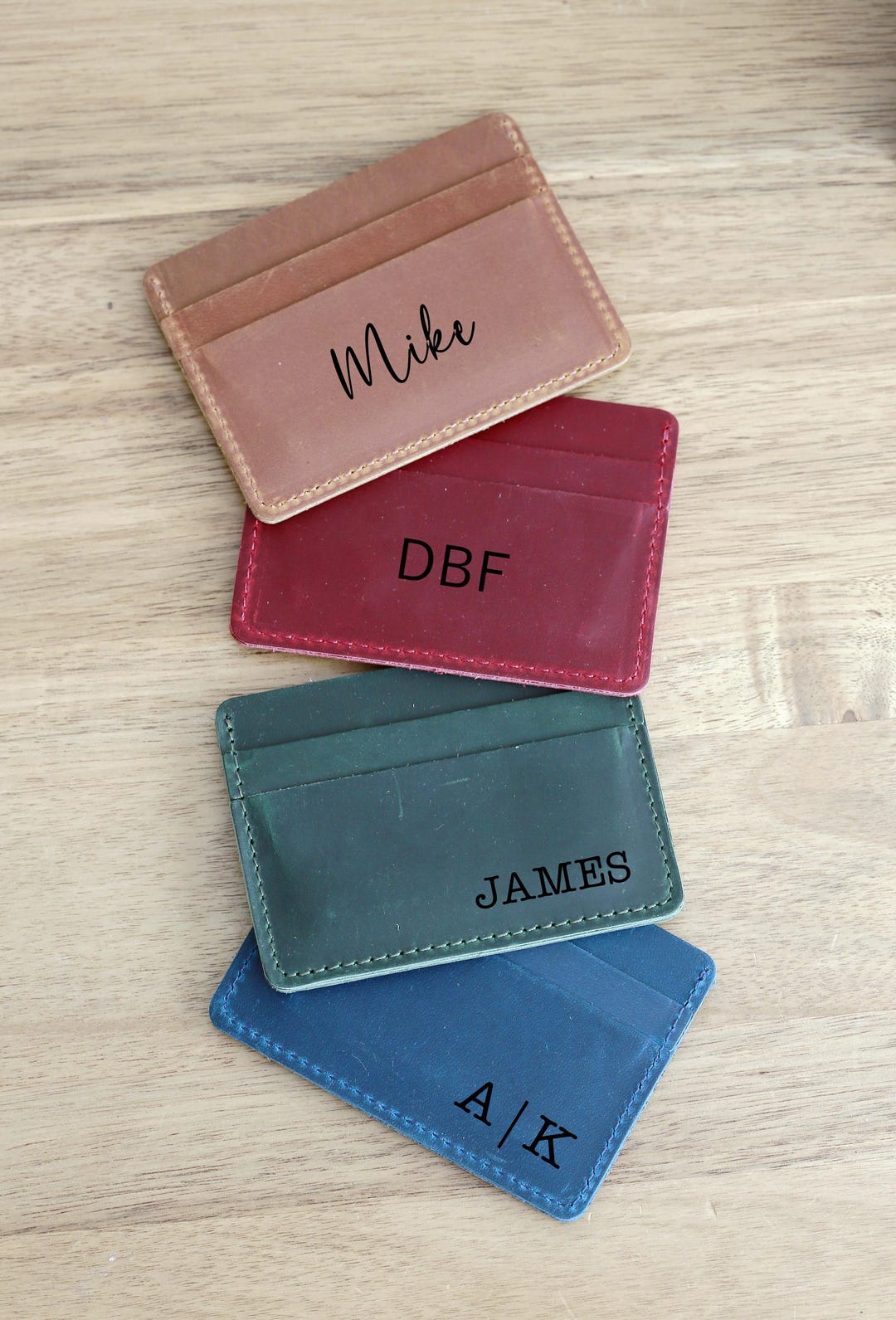 Leather Card Holder, Minimalist Card Holder Wallet, Credit Card Holder ...