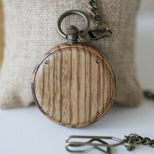 Personalized Wooden Pocket Watch, Groomsmen Gifts,wood Pocket Watch ...
