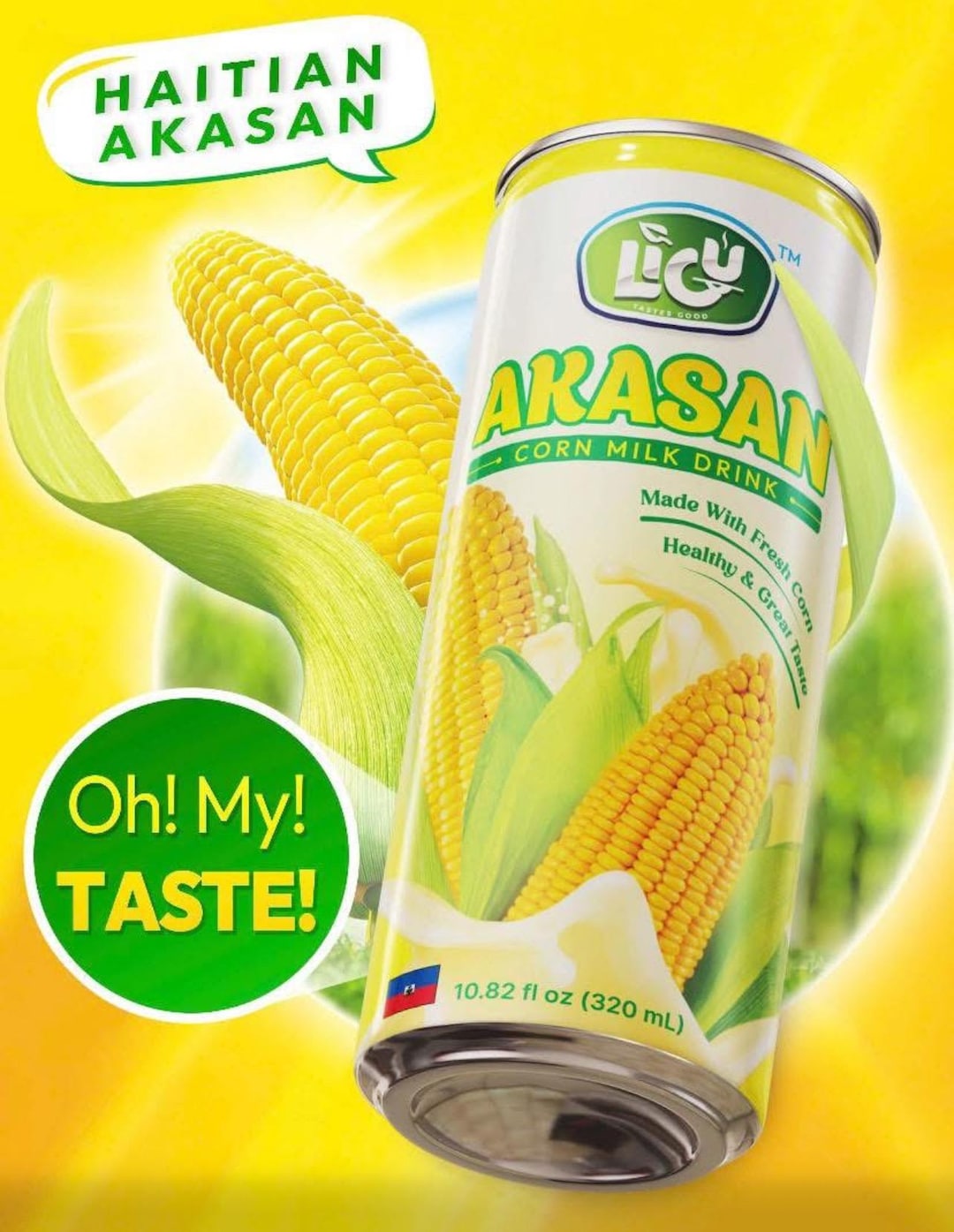 Ligu Haitian Akasan/ Corn Milk Drink Pack of 6 320 ML - Etsy