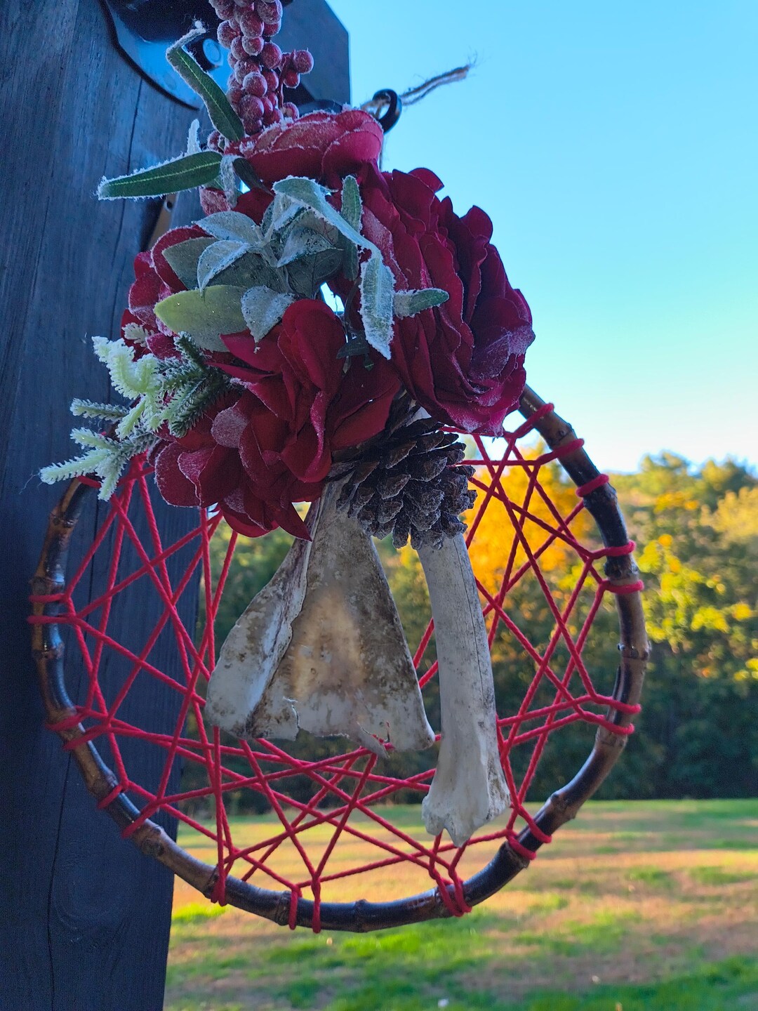 Bone Dream Catcher - Etsy