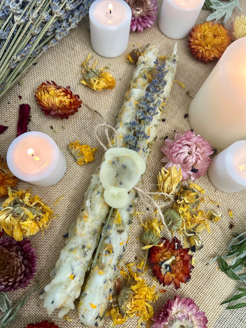 White Healing Light Candle – Herbal Ritual Candle for Spiritual Healing ...
