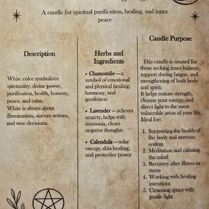 White Healing Light Candle – Herbal Ritual Candle for Spiritual Healing ...