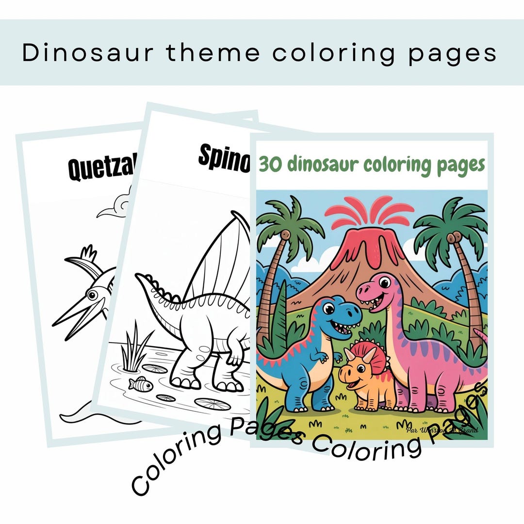 Dinosaurs Coloring Sheets, Dinosaur Coloring Pages for Kids Printable ...