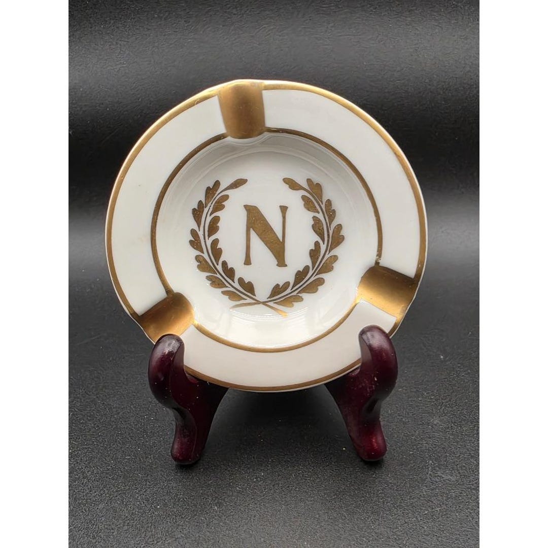 VTG Limoges Napoleon Monogram Ashtray Trinket Dish Storage Tray ...