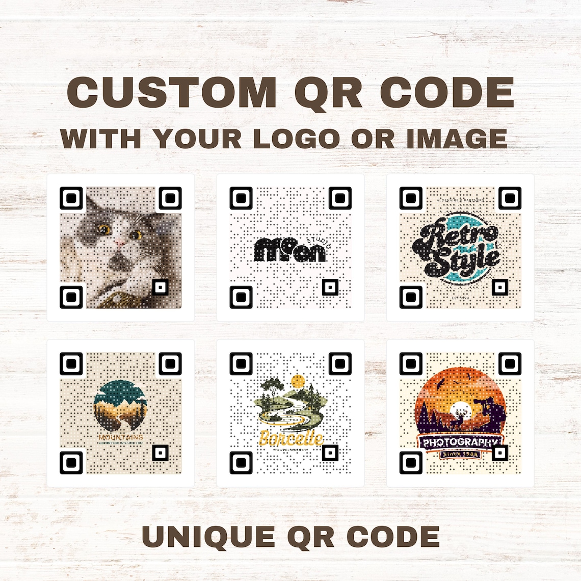 Custom Branded QR Code Generator: Logo Integration, Small Business - Etsy