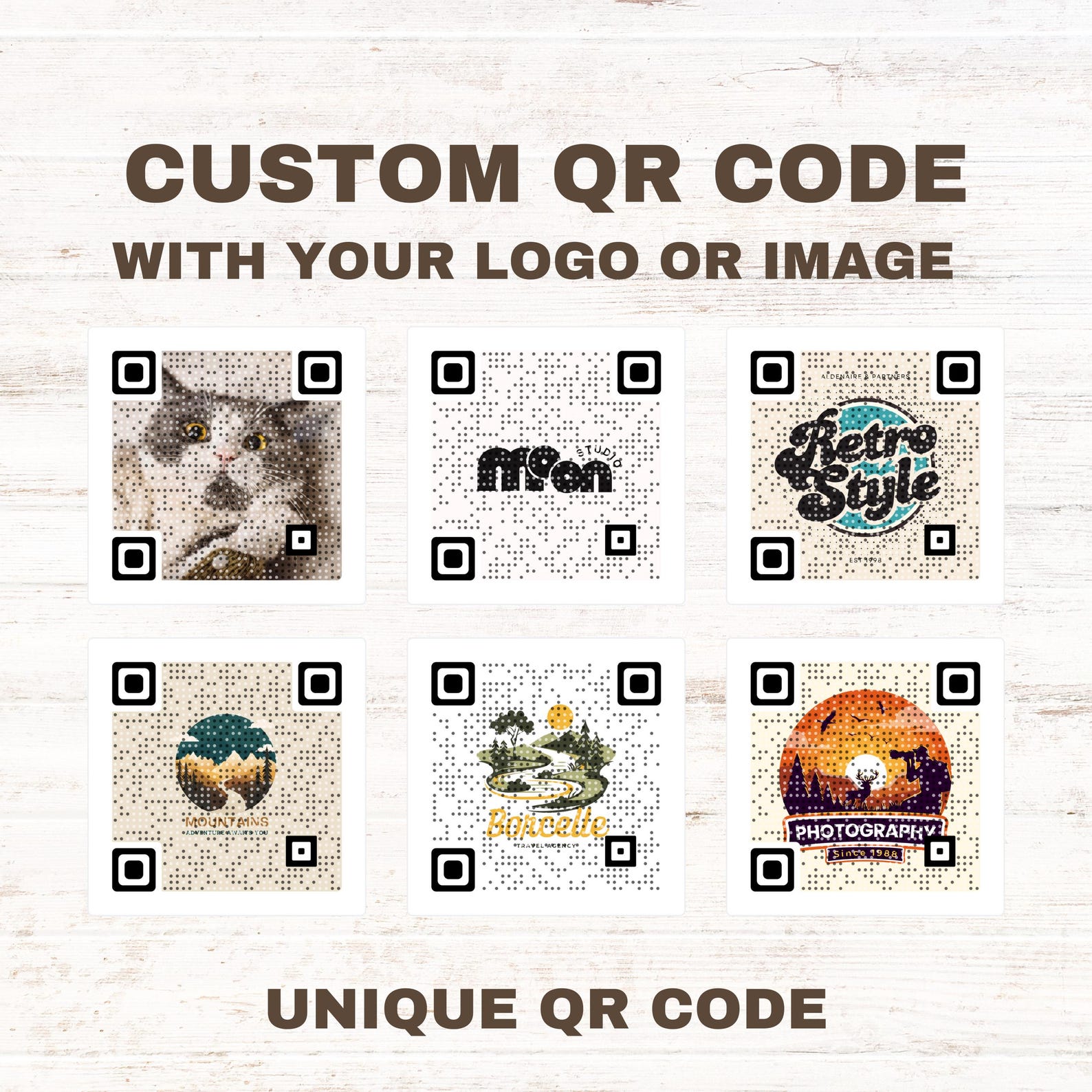 Custom Branded QR Code Generator: Logo Integration, Small Business - Etsy