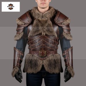 Handcrafted Leather & Fur Viking Armor Set: Cosplay, LARP - Etsy