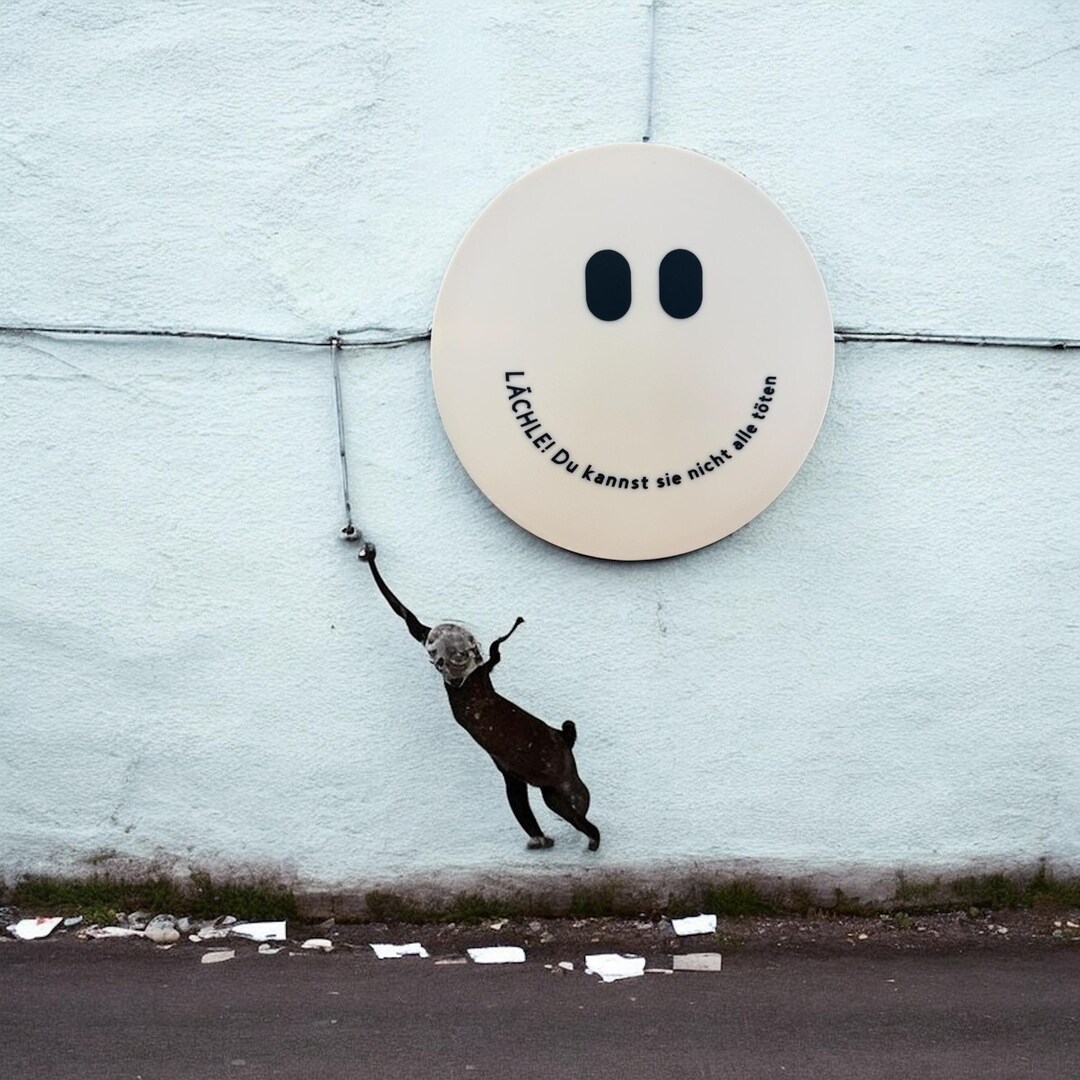 Smiley Decor – Motivational Sign “SMILE! You Can’t Kill Them All ...