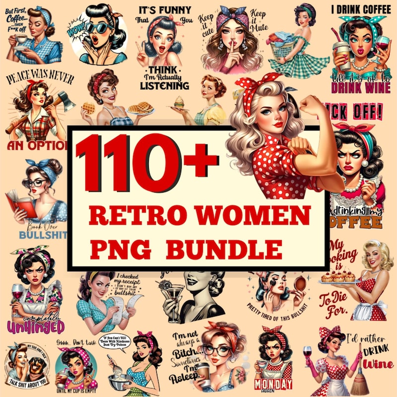 Retro Lady Laughing - Etsy