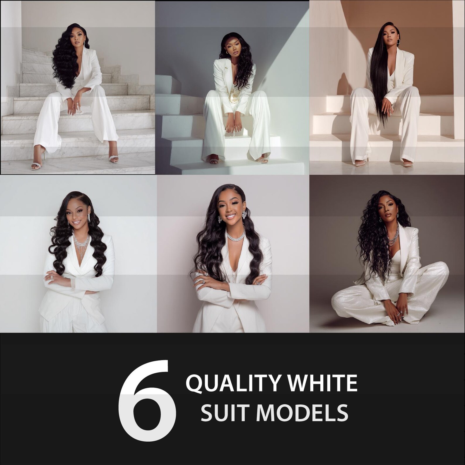 White Suit Professionals Stock Models - Etsy
